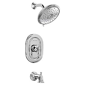 American Standard TU440508.002 Quentin Tub Trim Kit with Water-Saving Shower Head and Cartridge, Polished Chrome