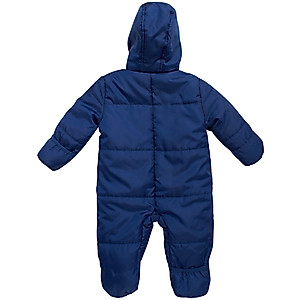 iXtreme Baby Boys' Snowsuit - Cozy Fleece Insulated Winter Snow Pram Bunting Suit for Newborns and Infants (Sizes: 0-24M), Size 12-18 Months, Navy