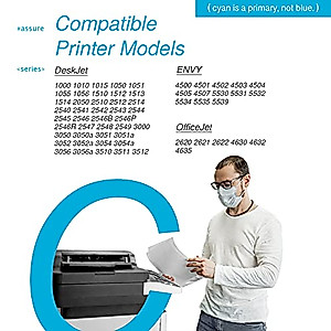 CKMY Remanufactured 61XL Replacement for HP 61 Ink Cartridge Combo Pack Fit for Envy 4500 5530 4502 4501 Officejet 4630 Deskjet 3050 2540 3510 1000 1510 2512 1512 Printer (1 Black, 1 Color)
