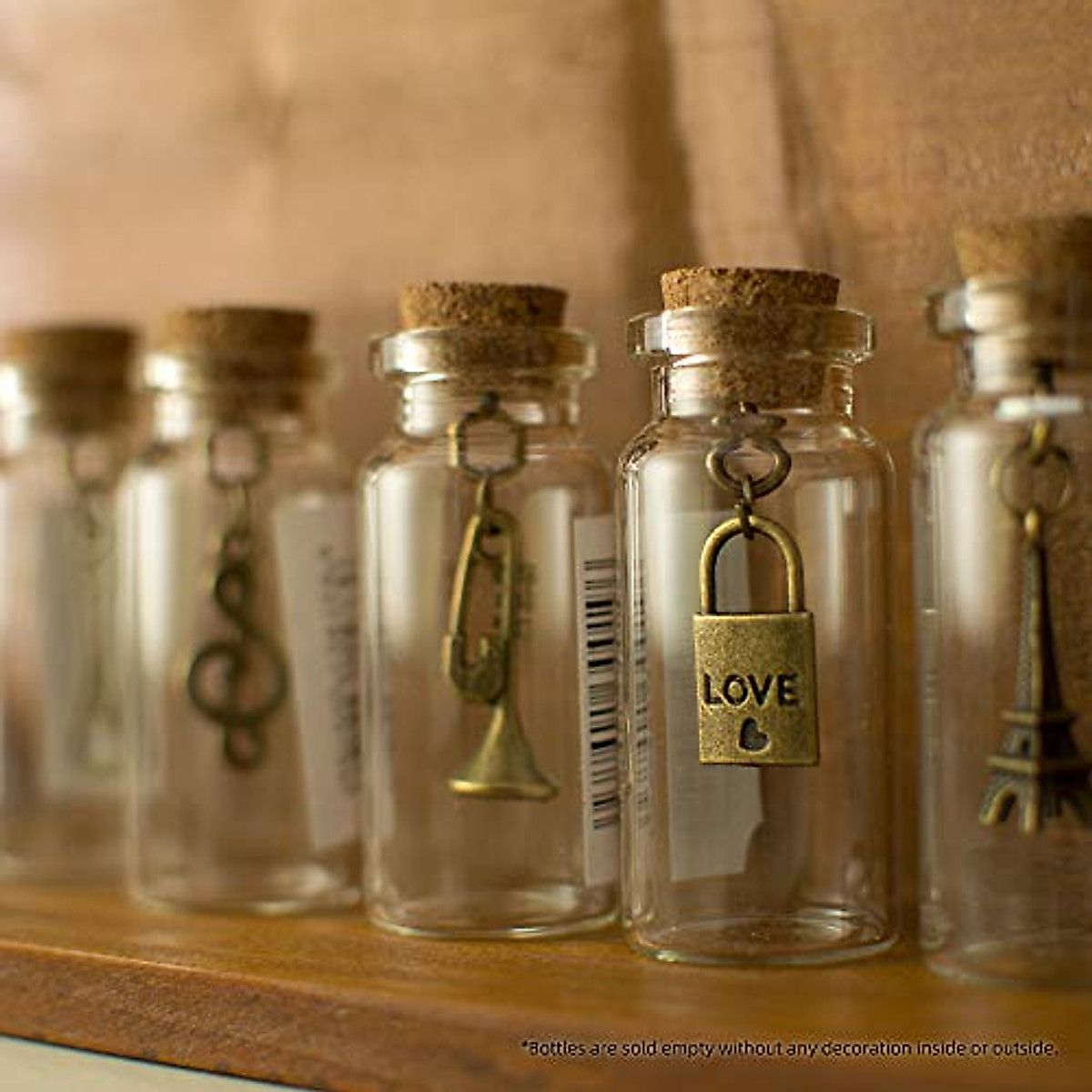 Magic Season Decorative Glass Bottles (24 Pcs / 0.33 fl oz.)