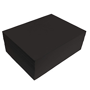 Better Office Products Black EVA Foam Sheets, 20 Pack, 6mm Extra Thick, 9 x 12 Inch, Black Color, for Arts and Crafts, 20 Sheets Bulk Pack