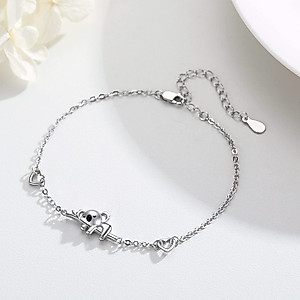 JUSTKIDSTOY Koala Bracelet for Women 925 Sterling Silver Cute Koala Jewelry Gift for Brithday Christmas Animal Lover Gifts