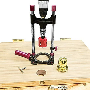 Milescraft 1318 DrillMate Portable Drill Guide - Drill Guide Attachment - Compatible with most 3/8 in. Drill Accessories - Self-Centering Base - Multi-Angle Readouts