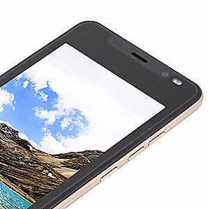 IP 12 Pro 4.66in Unlocked Smartphone, 512MB+4GB, for Android 4.4.2, 0.3MP+ 2MP,1500mAh, Dual Card Dual Standby Cell Phone, WiFi+BT+FM Supported, Expanded 128GB Memory(Gold)