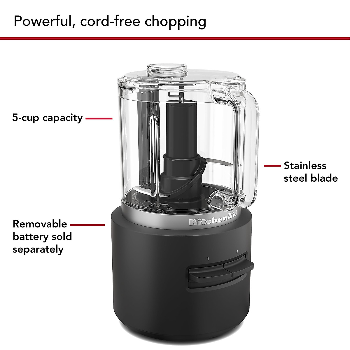 KitchenAid Go™ Cordless Food Chopper - battery sold separately, KFCR500