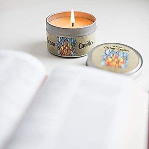 Chrism Prayer Candles - Chrism Scented Catholic Aromatherapy Candle - Pure Beeswax and Chrism Oil - Made in USA (Chrism, 6 oz)