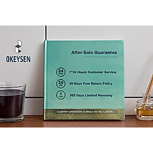 Okeysen Conference Room Chairs Set of 6, 6 Pack Modern Office Guest Chairs for Waiting Room, Reception Chairs with Mid Back & Sled Base, Leather Office Desk Chair No Wheels.