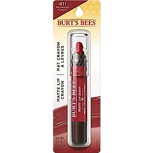 Burt's Bees 100% Natural Origin Moisturizing Matte Lip Crayon, Redwood Forest - 1 Crayon