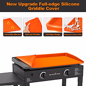 36 inch Blackstone Griddle Cover Silicone Griddle Mat Blackstone Accessories Heavy Duty Food-Grade Silicone Mats - Protect Griddle from Rust Rodents Debris Full edge