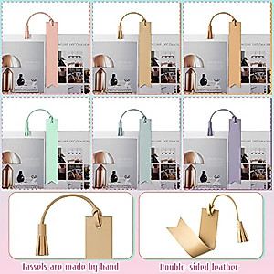 12 Pcs Bookmarks for Women Leather Bookmark Pastel Bookmarks Graduation Gifts Boho Morandi Macaron Color Bookmarks for Men Women Book Lovers Readers Daughter Girl Students Friends School College Gifts