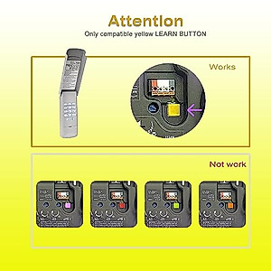 Wireless Garage Door Opener Keypad Wireless Keyless Entry Keypad Works with Chamberlain, LiftMaster, Craftsman and More Since 2011 to Current (Work with Yellow Learn Button)