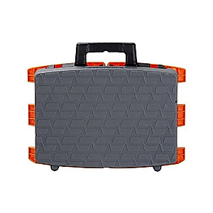 COSCO 1 Step Molded Folding Step Stool, Type 1A, Black, Orange, and Gray