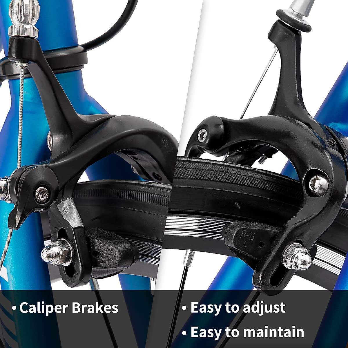 HH Hiland Road Commuter Bike, 700C Wheels City Bike, 14 speeds Racing Bike for Men Women, Urban Adult Bicycle