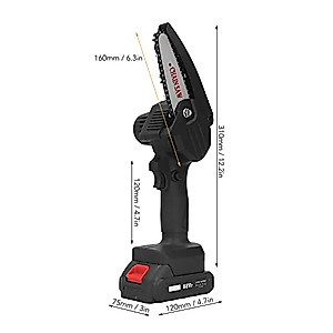 Handheld Cordless Chainsaw Mini Rechargeable Garden Lightweight Chainsaw (US Plug)