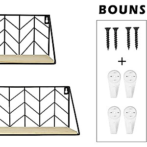 TIMEYARD Floating Shelves Teen Girl Room Decor, Wall Mounted Shelf Wood Shelves for Wall, Wall Shelves for Bedroom, Living Room, Bathroom, Kitchen