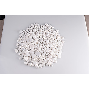 Enhance a Fire 1.50 inch-2 inch Marble Stones - White (5 lbs.)