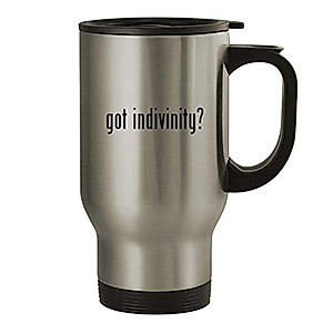 Knick Knack Gifts got indivinity? - 14oz Stainless Steel Travel Mug, Silver