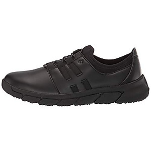Shoes for Crews LILA Karina, Women's Lightweight Work Shoes, Slip Resistant, Water Resistant, Black, Size 9.5