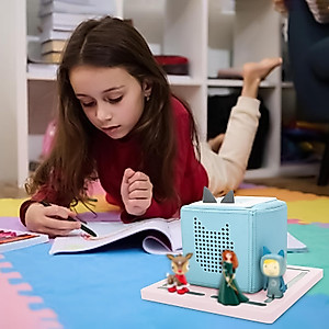 Taladad for Tonie Shelf, Tonies Storage for Toniebox Tonie Figures Creative Tonies Magnetic Shelf for,Tonie Box Player 10-30 Characters (Pink)