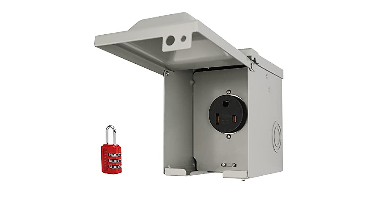 50 Amp 250 Volt EV/Welding Power Outlet Box
