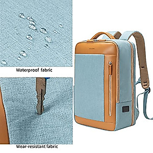 NOBLEMAN Business Smart Backpack Waterproof Laptop Backpack Travel Durable Daypack (Aqua)