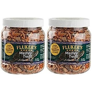 (2 Pack) Fluker Labs Aquatic Turtle Medley Treat Food, 1.5-Ounce Per Container