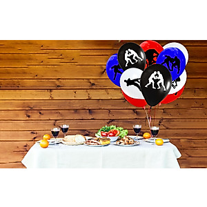 Atsmoicy 50 Pieces Wrestling Balloon Wrestling Match Themed Baby Shower Birthday Party Supplies Decorations Favors Balloon