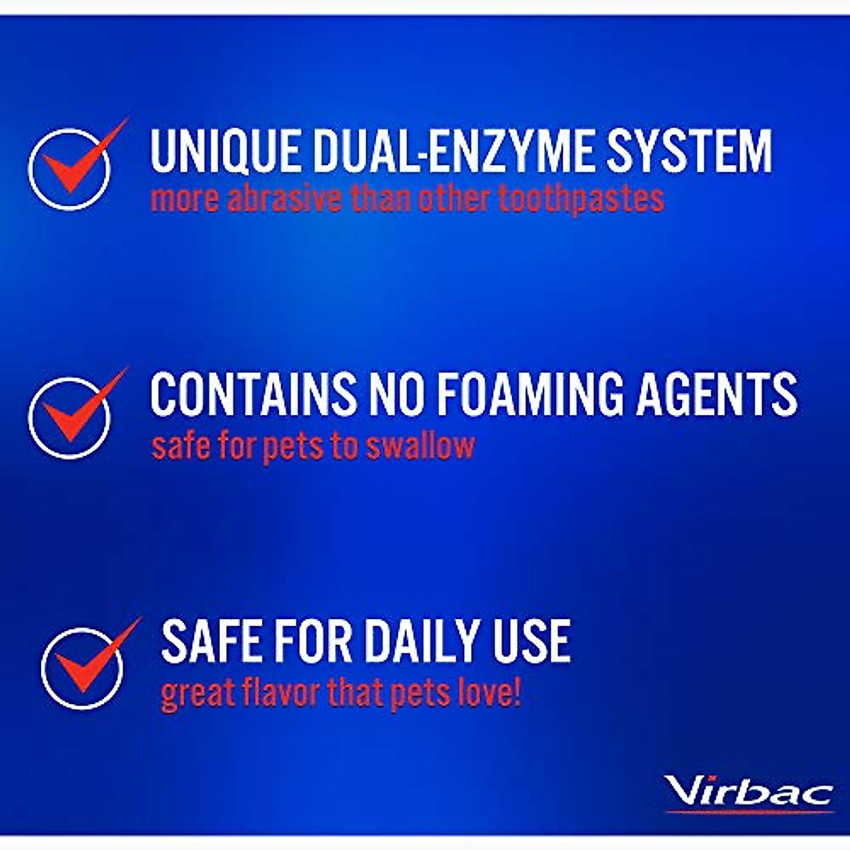 Virbac CET Enzymatic Toothpaste| Eliminates Bad Breath by Removing Plaque & Tartar Buildup | Best Pet Dental Care Toothpaste | Poultry Flavor, 2.5 oz tube