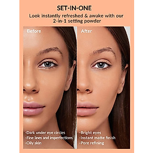 SHEGLAM Insta-Ready Face Powder Loose Under Eye Setting Powder - Translucent