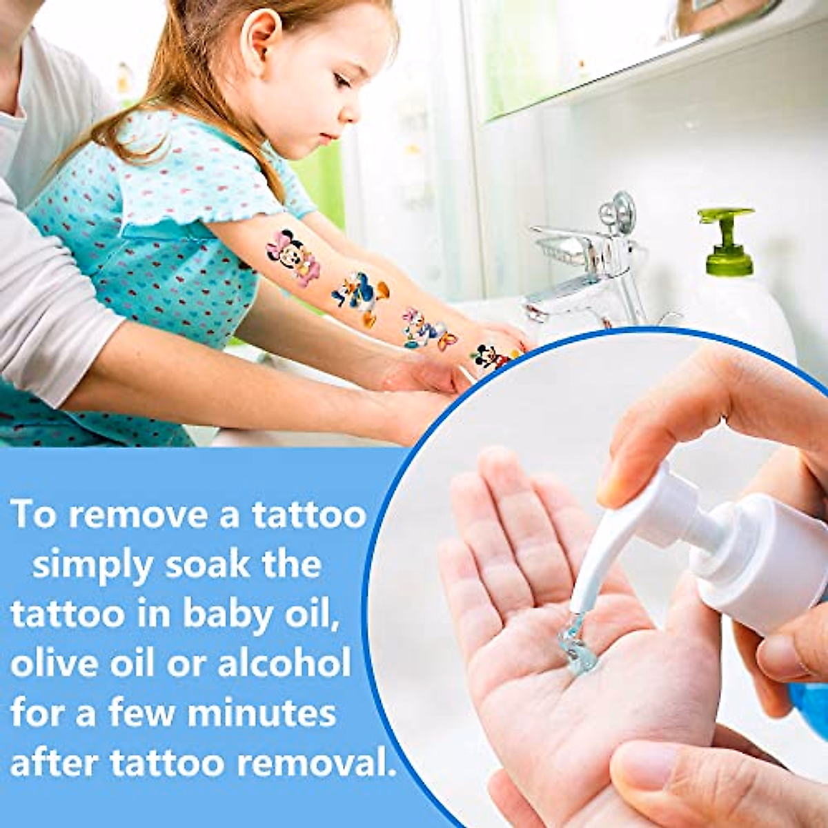 40 PCS Micke Mouse Tattoo Sticker Party Favors, Mouse Temporary Tattoos Mouse Birthday Party Supplies For Kids Boys And Girls Goody Bag Treat Bagfor Water Bottle Phone Skateboard Decoration