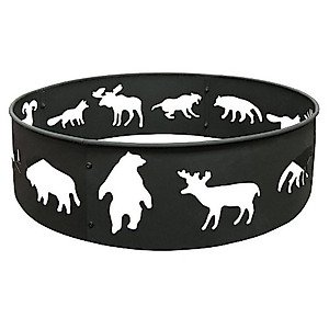 Landmann 28312 28-Inch Big Sky Steel Fire Ring, Black