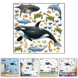 1Pc Marine Life Whale Wall Sticker Room Decal Lovely Home DecorationHome Decor for Celebration Party