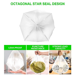 Clear Medium Garbage Bags – FORID 8 Gallon Trash Bags 30 Liter Wastebasket Bin Liners 220 Count Plastic Trash Bags for Bathroom Bedroom Office Trash Can