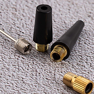 SAVITA 8pcs Needle Inflating Ball Tyre Pump Adapter Kit Air Nozzle Pump Adapter Kit for Inflatables, Sports Balls and Bicycles