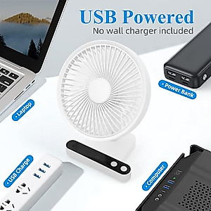 ALLXNOX Oscillating Desk Fan 7200mAh Battery Powered & USB Rechargeable Small Personal Fan Quiet Table Fan Portable Fan 4 Speed with LED Display for Home Office Bedroom Outdoor Travel Camping