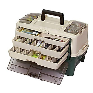 Plano Hybrid Hip Tackle System, One Size, White and Green, Premium Tackle Storage with Removable Drawers, Fits StowAway Utility Boxes, Storage for Fishing