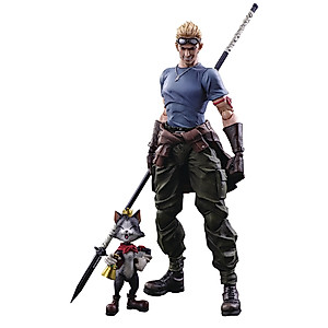 Square Enix Final Fantasy VII Advent Children: CID Highwind & Cait Sith Play Arts Kai Action Figure 2 Pack