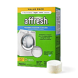everydrop by Whirlpool Ice and Water Refrigerator Filter 1, EDR1RXD1, Single-Pack , Purple & Affresh Washing Machine Cleaner, Cleans Front Load and Top Load Washers, Including HE, 6 Tablets