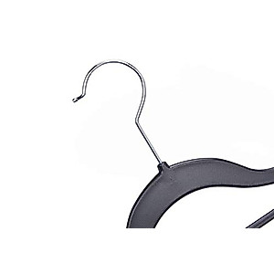 Quality Hangers Clothes Hangers 50 Pack - Non-Velvet Plastic Hangers for Clothes - Heavy Duty Coat Hanger Set - Space-Saving Closet Hangers with Black Swivel Hooks - Functional Non-Flocked Hangers