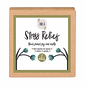 Aira Soy Wax Melt - Organic, Vegan, Kosher, Scented Soy Wax Cubes w/ Essential Oil Blends - No Chemical 100% Soy Wax Melts for Electric/Tealight Melters - Hand-poured Soy Tarts - Stress Relief -2 Pack