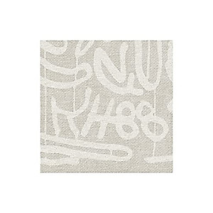 RUGGABLE x Keith Haring Washable Rug - Perfect Area Rug for Living Room Bedroom Kitchen - Child Friendly - Stain & Water Resistant - Freestyle Pearl 5'x7' (Standard Pad)