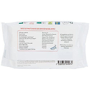 Naty Eco-Sensitive Toddler Wipes - Resealable Top - 42 ct