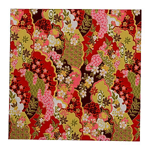 ACCOCO 5PCS Cotton Craft Fabric Bundle Squares Patchwork,20" x 20"Inch (50x50cm) Colorful Japanese Style Cotton Wrapping Cloth Squares Quilting Sewing Patchwork Fabric,DIY Scrapbooking Artcraft