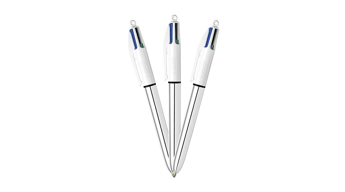 BIC 4-Color Shine Pen: Stylish, Versatile & Refillable