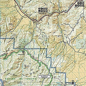 Sangre de Cristo Mountains [Great Sand Dunes National Park and Preserve] (National Geographic Trails Illustrated Map)
