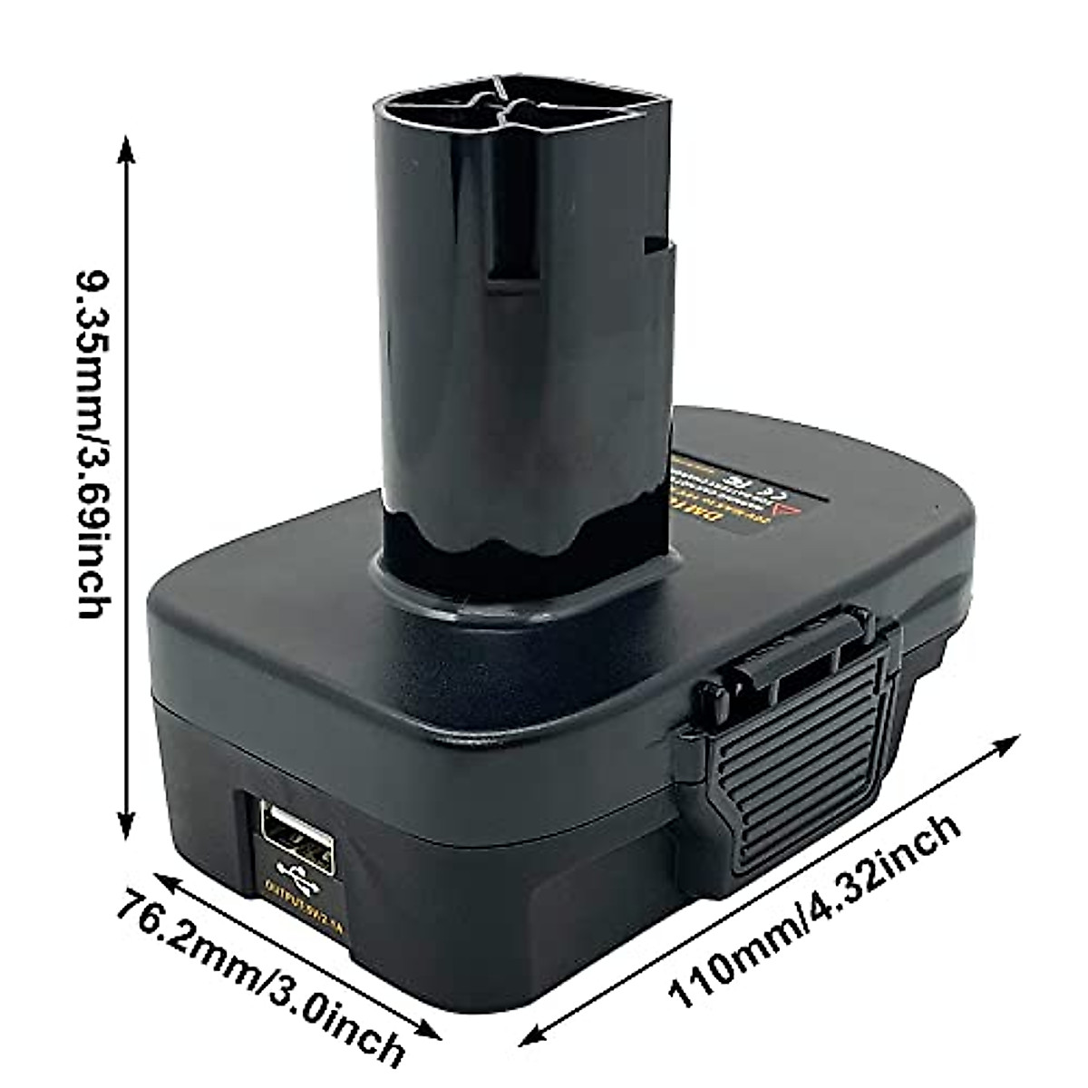 USB Battery Adapter for Craftsman C3 19.2V Cordless Tools, Converter for Dewalt 20V MAX and for Milwaukee M18 18V Lithium Battery to Craftsman 19.2 Volt Lithium Ion Battery Adaptor, w/ 5V 2A USB Port