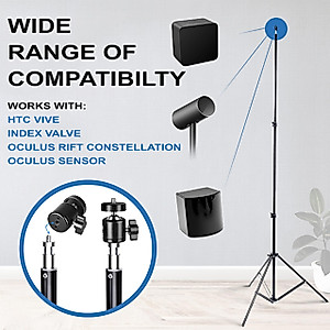 Skywin VR Tripod Stand Compatible with SteamVR Base Station 2.0 -for Sensor Stand, Base Station, and Oculus Rift Constellation (2 Stands)