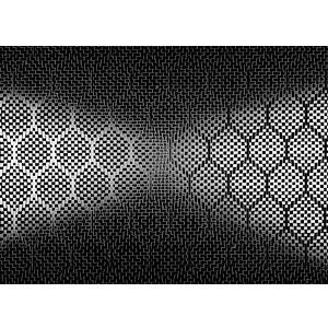 V2 Hex Carbon Black Vinyl Car Wrap (1.5ft x 5ft)