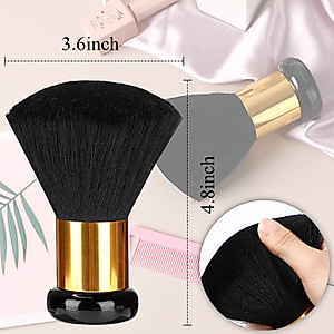 FEBSNOW Waterproof Barber Cape and Neck Duster Brush Hair Cutting Cape with Adjustable Snap Button, 43.3 × 57 Inches Large Salon Cape for Hair Treatment Haircut Dyeing Perm (Printing Style)