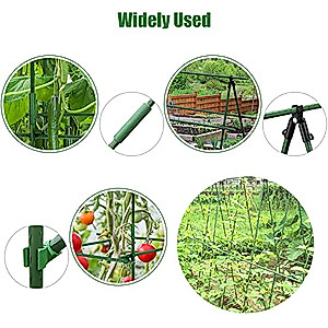 70 PCS Garden Stakes, Adjustable Plant Trellis Plant Support Plastic Plant Stakes Tomato Cucumber Trellis Plant Connector Stake Clips For Potted Plants Climbing Plants Indoor Outdoor Diy Flower Pot